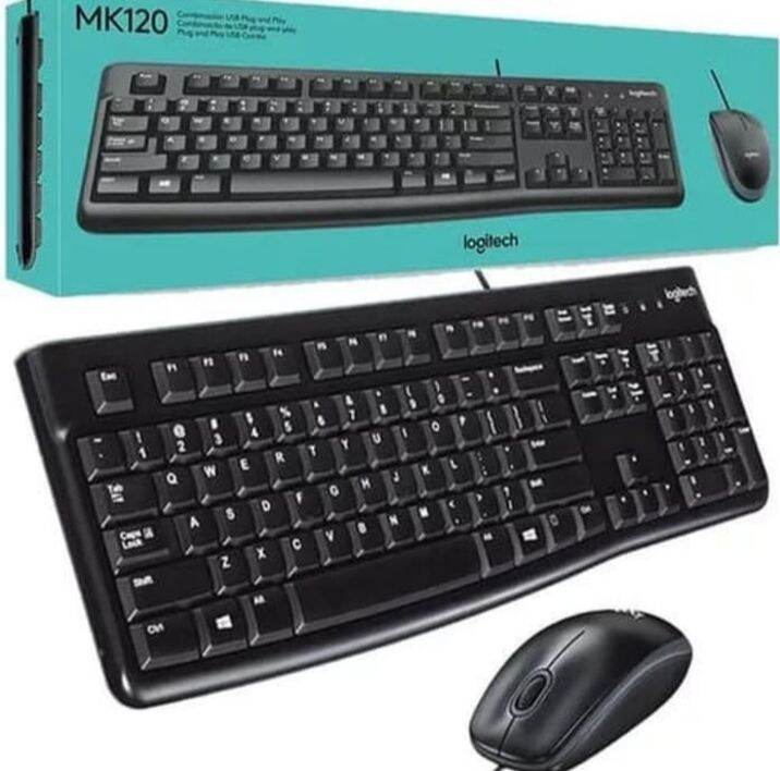 Keyboard Combo Logitech Mk120 Mouse Usb Keyboard Usb Lazada Indonesia
