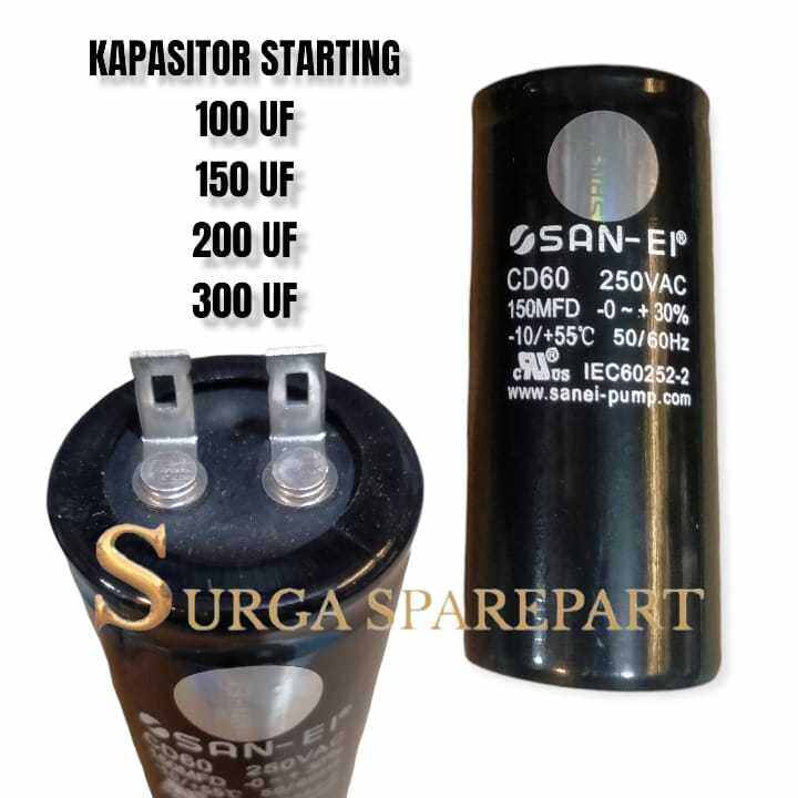BEST SELLER Kapasitor starting 100 uf 150 uf 200 uf 300 uf / kapasitor ...