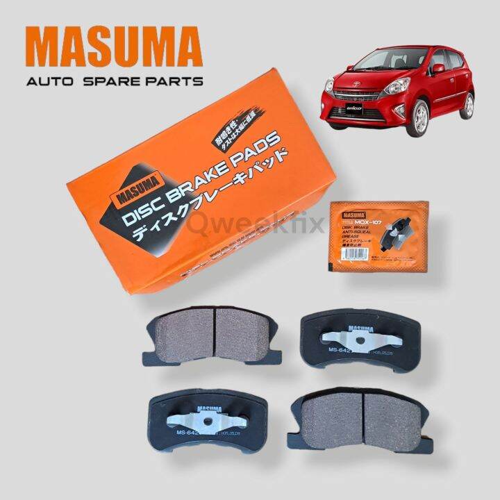 Masuma Toyota Wigo MT/AT 2014-2023 Front Brake Pads | Lazada PH