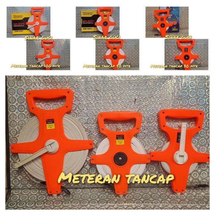Meteran Rol Tancap Berbagai Ukuran Dan Merk | Lazada Indonesia