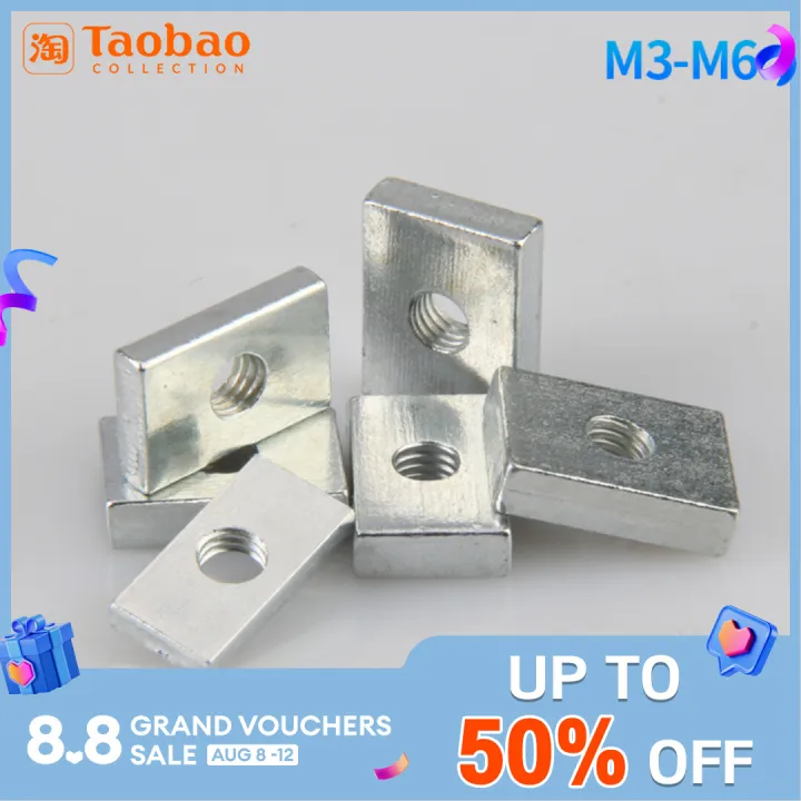 Rectangular Iron Nut Square Rectangular Nut Aluminum Slider Nut ...