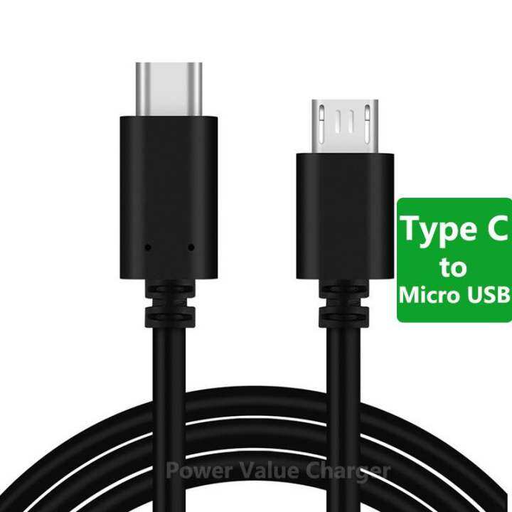 2.4A Type C to Micro USB Cable OTG Data Transfer Cord Fast Charger USB ...