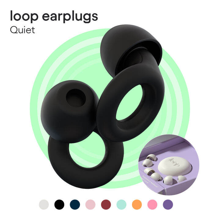 Loop Quiet - Noise Reducing Earplugs (-27dB) for Sleep, Focus, Study ...
