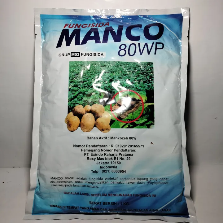 MANCO 80WP isi 1KG/Mankozeb mancozeb biru 80%/fungisida | Lazada Indonesia