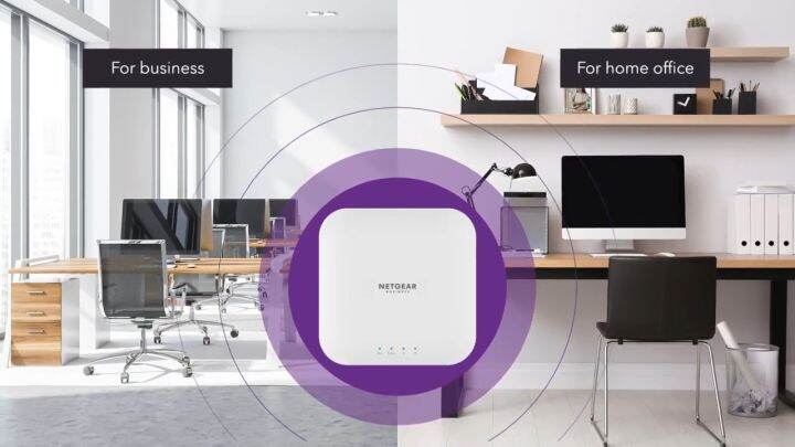 Netgear WAX214 Essentials WiFi 6 AX1800 Dual Band Wall/Ceiling Mount ...