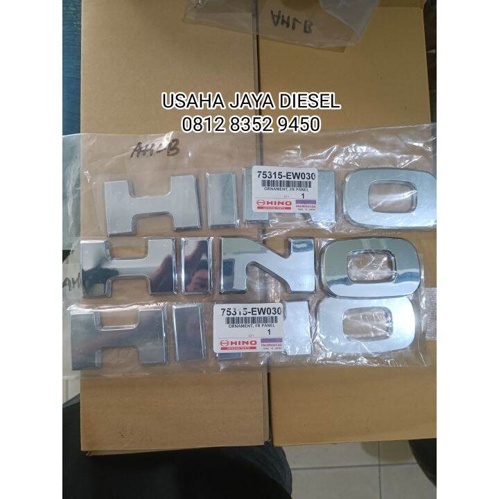 Emblem Logo Tulisan Timbul Hino - Hino 500 New 75315-EW030 | Lazada ...