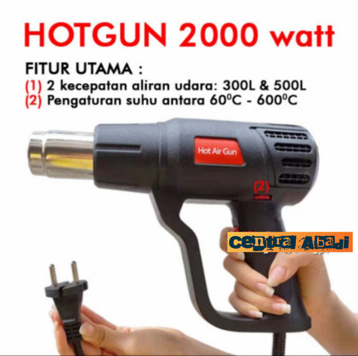Hot Gun Blower Udara Panas 2000 watt | Lazada Indonesia