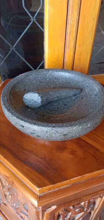 Cobek Batu Asli - Cowek Batu Asli - Ciri Batu Asli | Lazada Indonesia