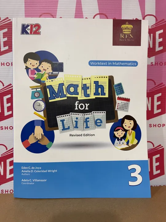 AUTHENTIC Grade 3 Kto12 Math for Life Revised Edition Worktext in ...