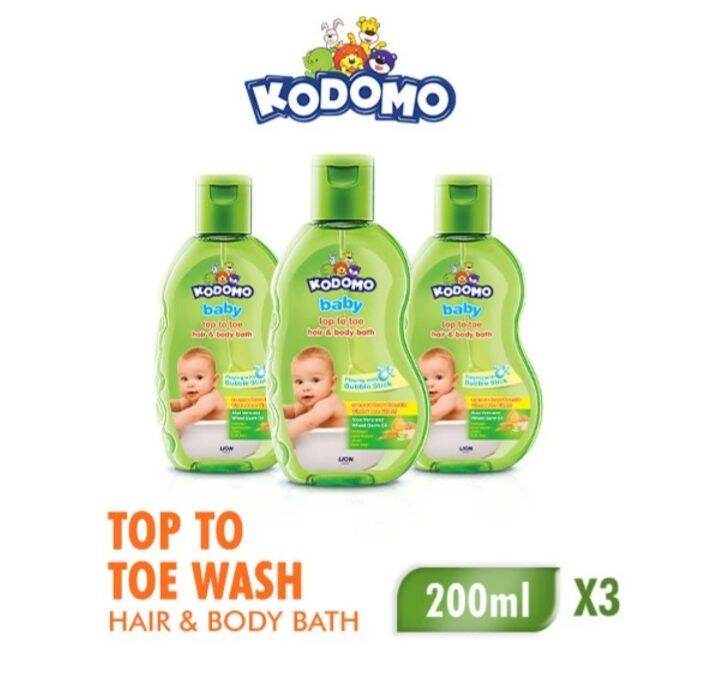 KODOMO Baby Top To Toe HAIR & BODY BATH 200 ml | Lazada Indonesia