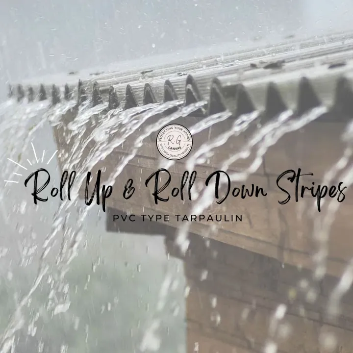 FREE ROPE!! 9x18ft ROLL UP AND DOWN YAMARU STRIPES BRAND 100% ...