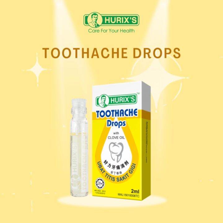 HURIX'S TOOTHACHE DROPS WITH CLOVE OIL 2ML (Toothache) | Lazada