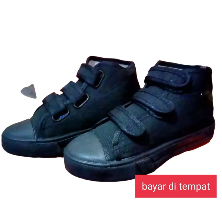 sepatu sekolah nb prepet boot hitam polos | Lazada Indonesia