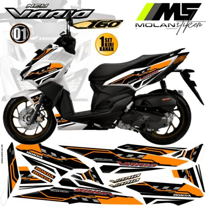 Decal Sticker Striping Variasi Vario 160 Honda Vario 160 New Vario 160 ...