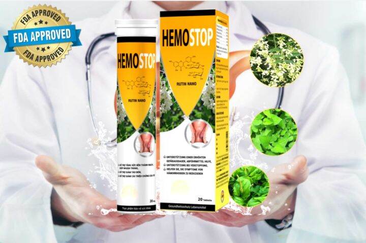 Hemostop Effervescent Tablets - Treatment & Support Hemorrhoids ...