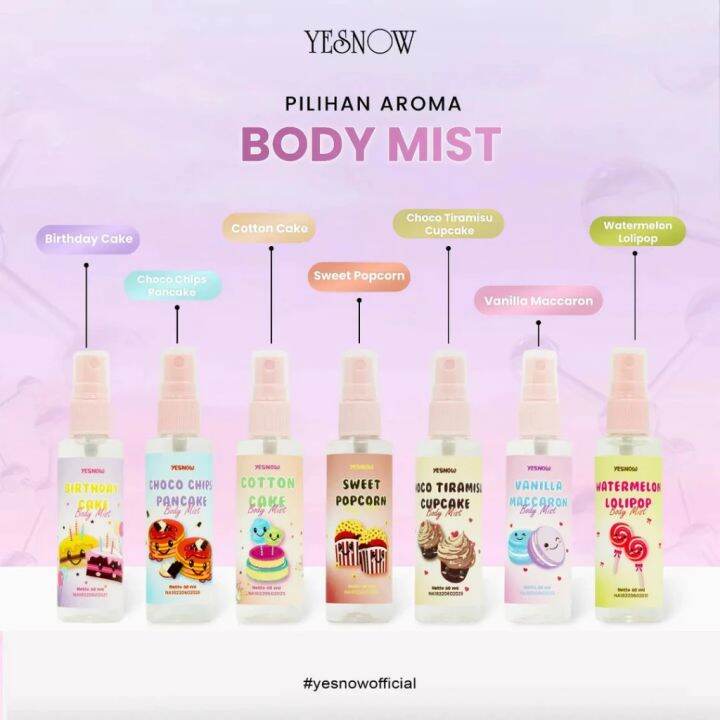 Yesnow Body Mist Sweet & Fresh | Lazada Indonesia