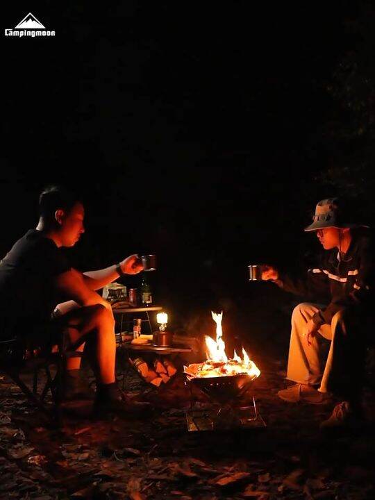 CAMPINGMOON MT PRO Series Camping Outdoor Portable Folding Charcoal Grill Small Large Medium ...