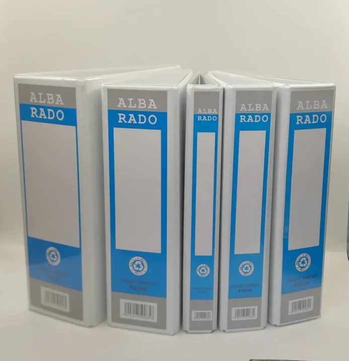 Alba Rado PVC 2D White Ring File F4 Insert Binder Fail Putih (25mm/40mm ...