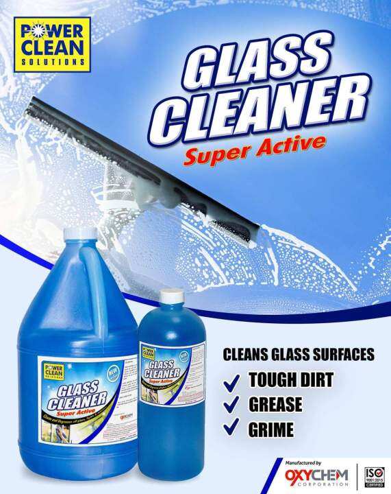 Powerclean Glass Cleaner 1 Liter / 1 gallon | Lazada PH