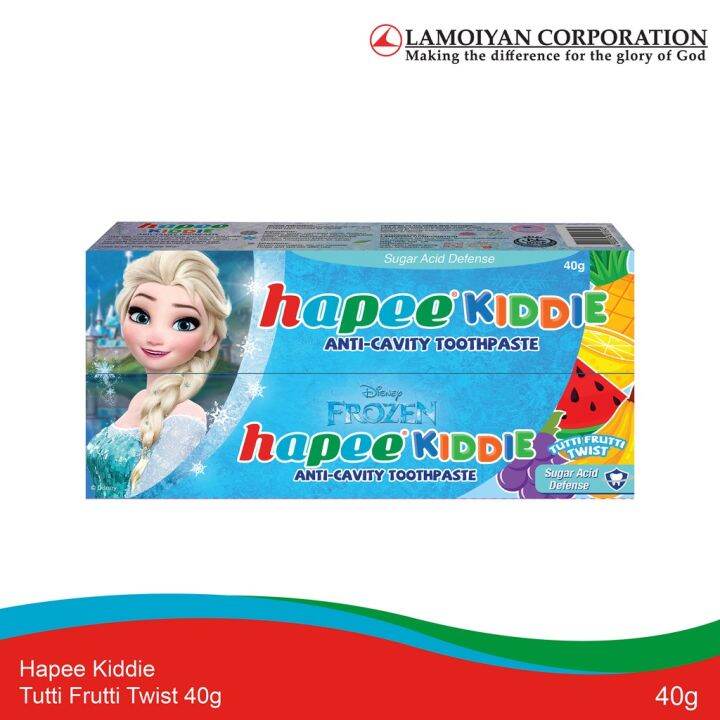 HAPEE KIDDIE TUTTI FRUTTI TWIST 40MG TOOTHPASTE | Lazada PH