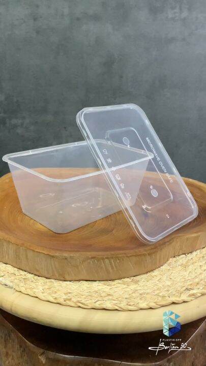Thinwall Persegi Panjang 1000 Ml Isi 5 Food Container Box Tempat Kotak
