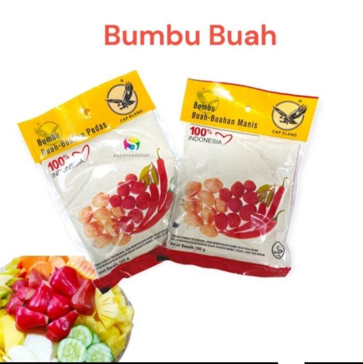 GARAM BUAH CAP ELANG BUMBU KIAMBOY-KEMASAN 100GR RUJAK MANIS PEDAS ...