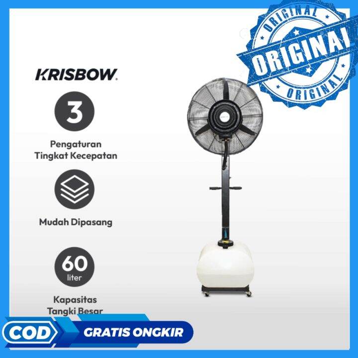 Krisbow 30 Inci Kipas Angin Uap 60 Ltr - Hitam | Lazada Indonesia