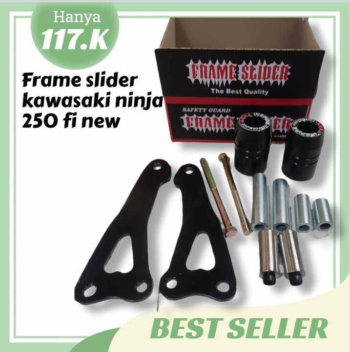 FRAME SLIDER ORIGINAL PREMIUM NINJA 250 FI NEW . SUDAH PNP & FULLSET ...