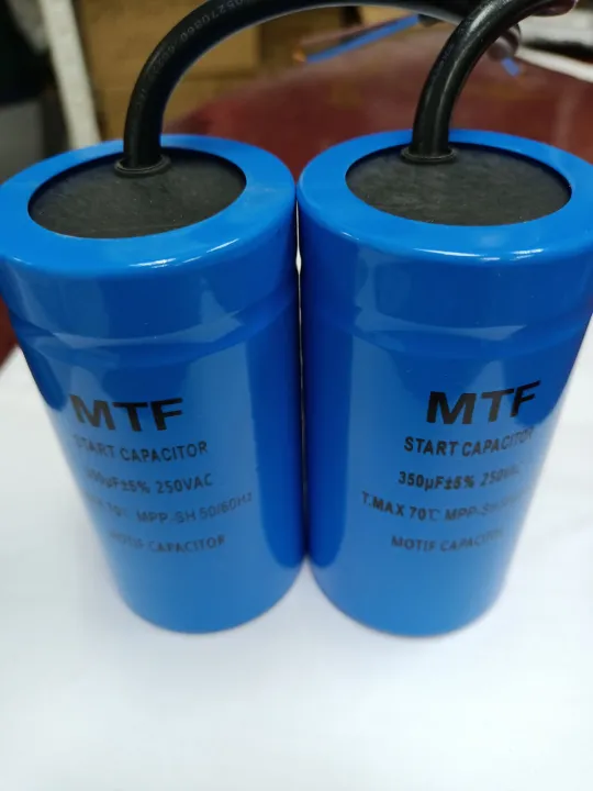MTF Starting Capacitor 250Vac 350UF With Cable(50X95MM) | Lazada