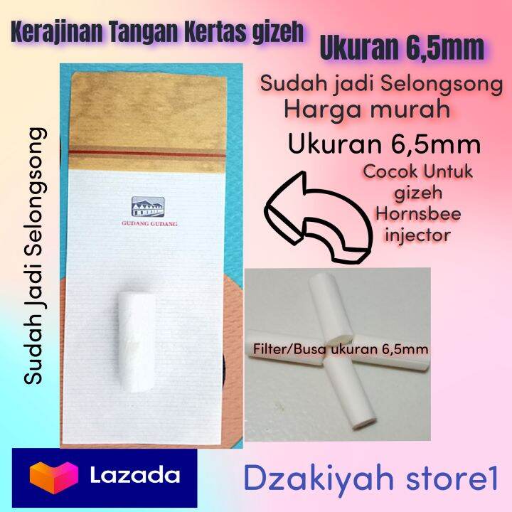 Selongsong kertas Gudang-gudang ukuran 6,5mm isinya 100 (Kertas & busa ...
