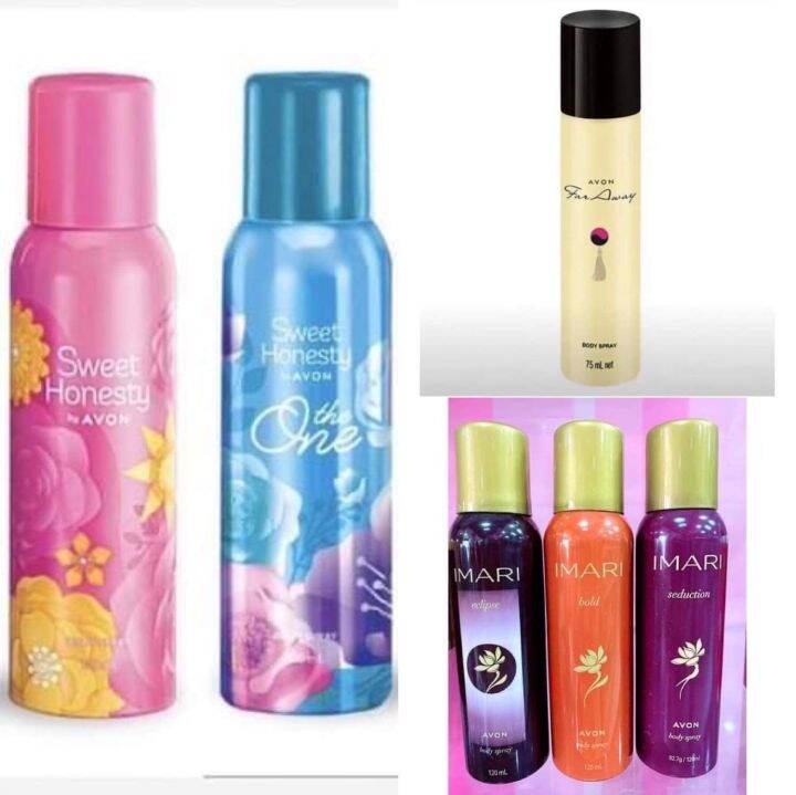 Avon Body Spray - Faraway / sweet honesty / imari / blacksuede | Lazada PH