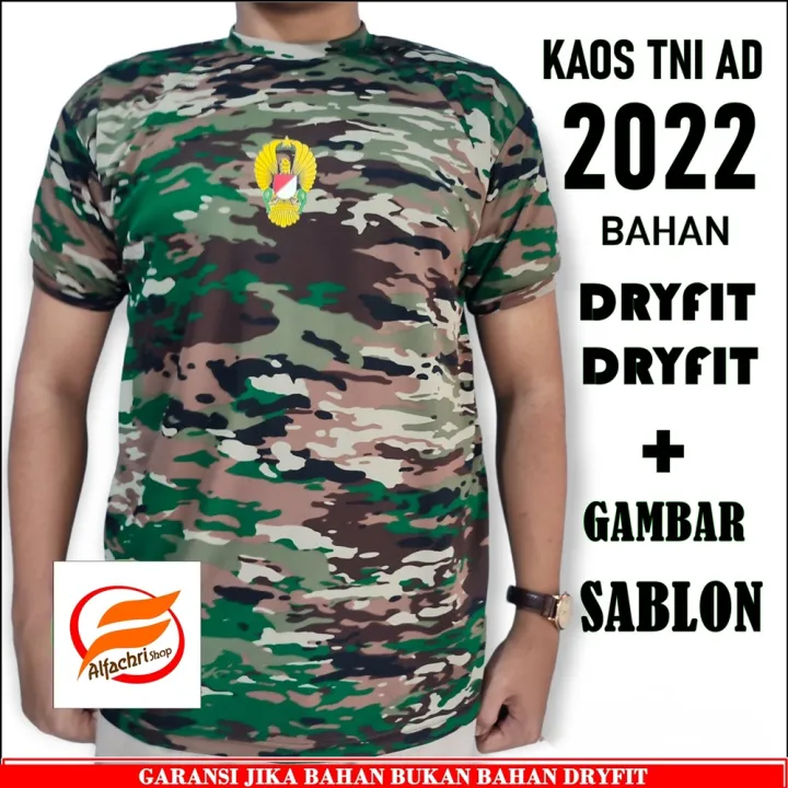 Kaos TNI AD Raider Dryfit Loreng NKRI Terbaru 2022 kaos dryfit tni logo ...