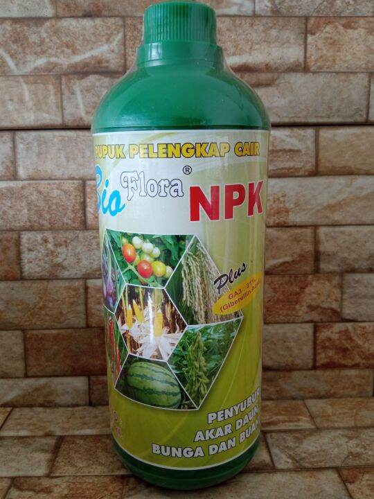 Pupuk NPK Cair - pupuk bio flora 1Liter penyubur akar daun bunga dan buah | Lazada Indonesia