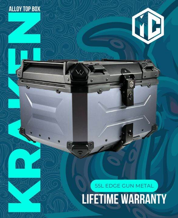 MC 55L ALLOY TOP BOX (LIFETIME WARRANTY, FREE MC CAP) | Lazada PH