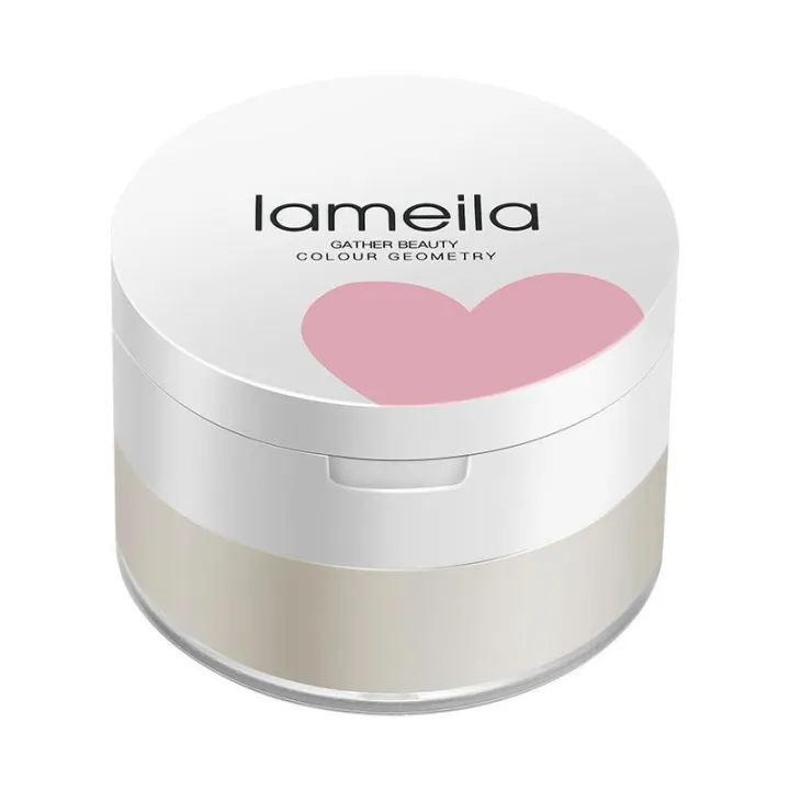 แป้งฝุ่นกระปุก ฝารูปหัวใจ Lameila Loose Powder 15g.แป้งฝุ่นควบคุมความมัน บางเบา แป้งฝุ่นแต่งหน้า ...