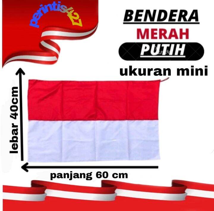 BENDERA MERAH PUTIH BENDERA NKRI UKURAN MINI | Lazada Indonesia