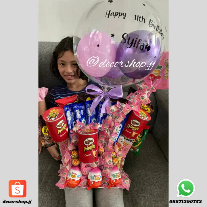 [1 hari jadi] Snack LUBER/SNACK BALON/balon snack/bucket balon/snack ...