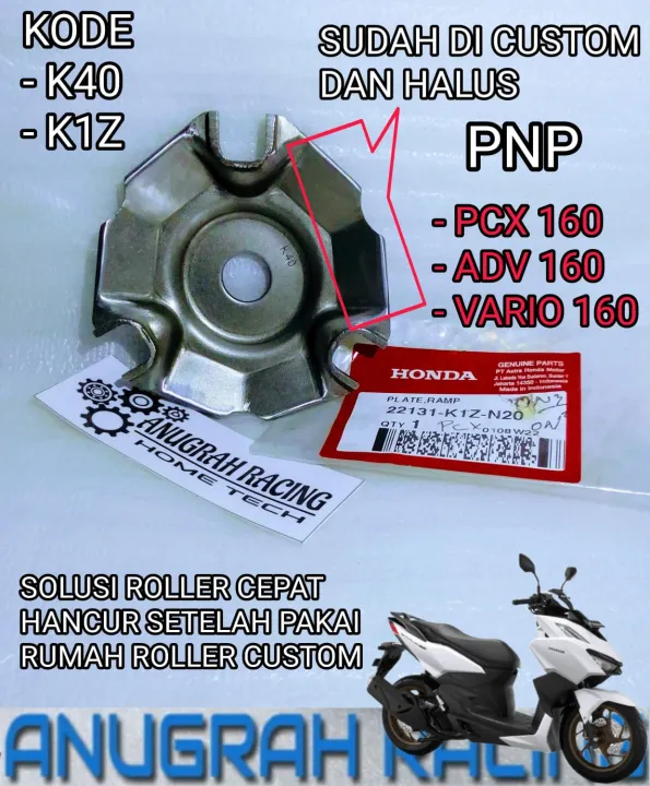 PLATE RAMP / CHAM BESI TUTUP RUMAH ROLLER CUSTOM KODE K40 K1Z HONDA ...