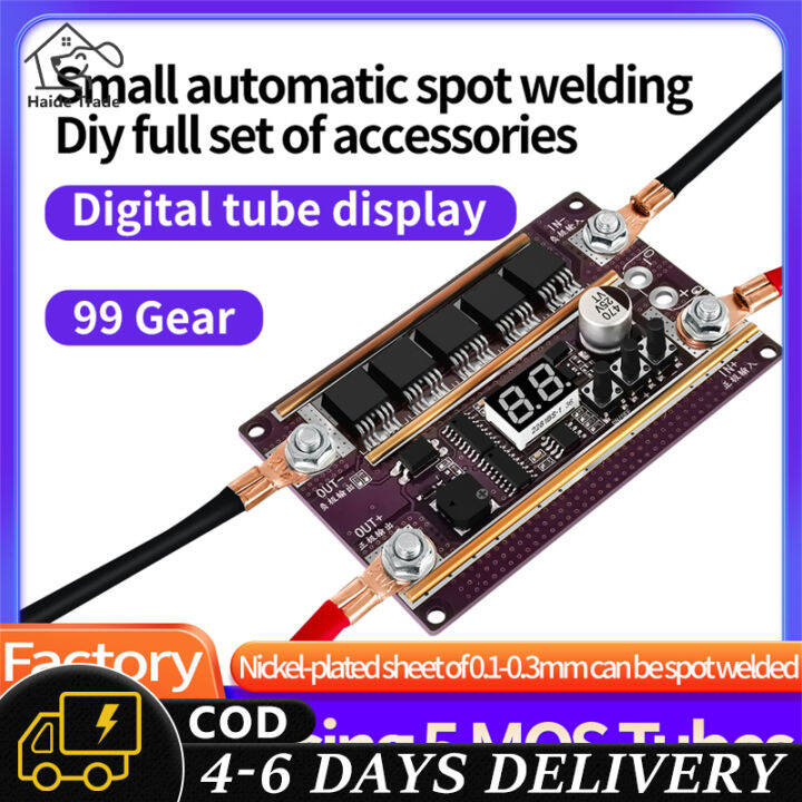 Spot Welder For 18650 Lithium Battery Diy Kits 1700a 99 Levels Digital ...