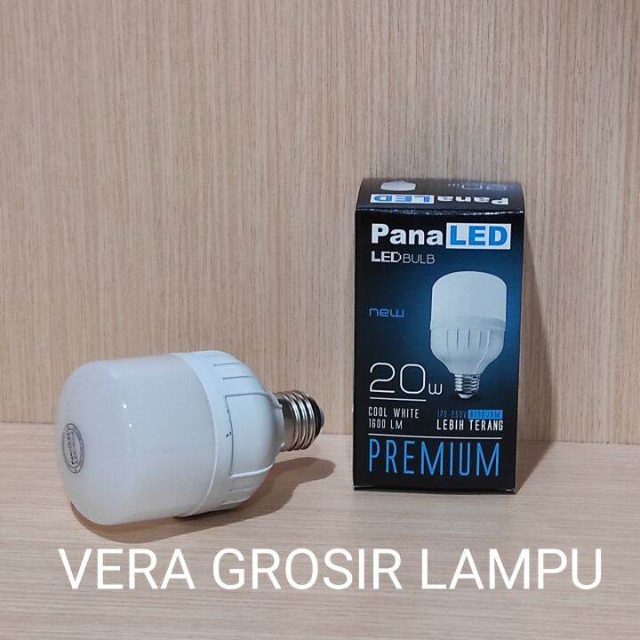 Lampu led PANALED 20W premium cahaya putih E27 / Lampu led kapsul 20W PANALED premium cahaya ...
