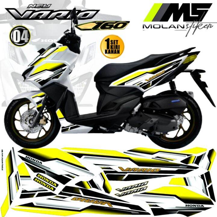 Decal Sticker Striping Variasi Vario 160 Honda Vario 160 New Vario 160 ...