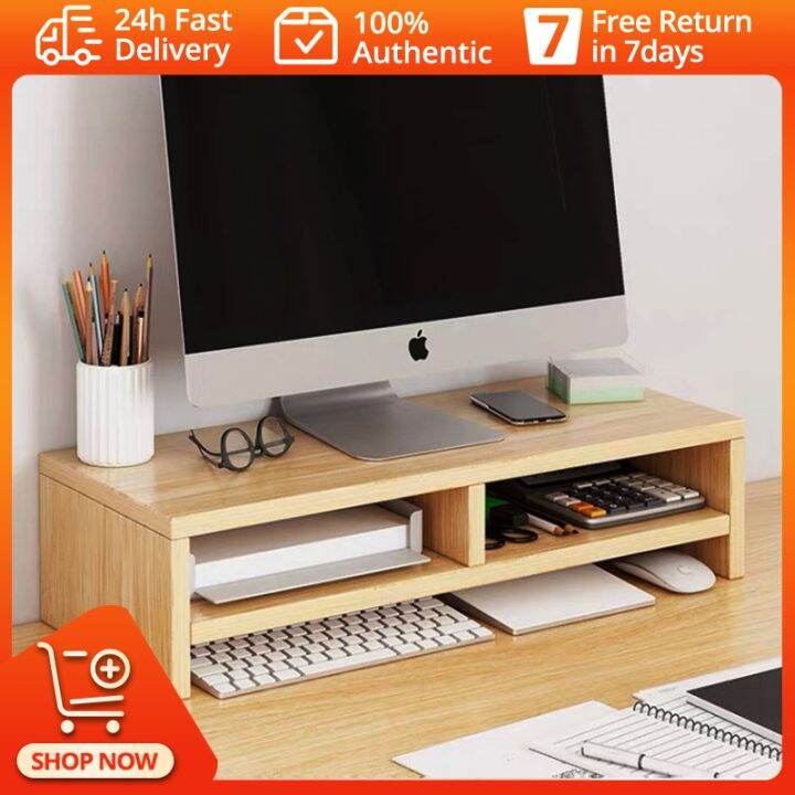 1/2 Tier Computer Monitor Screen Increased Rack Desktop Rack Monitor ...