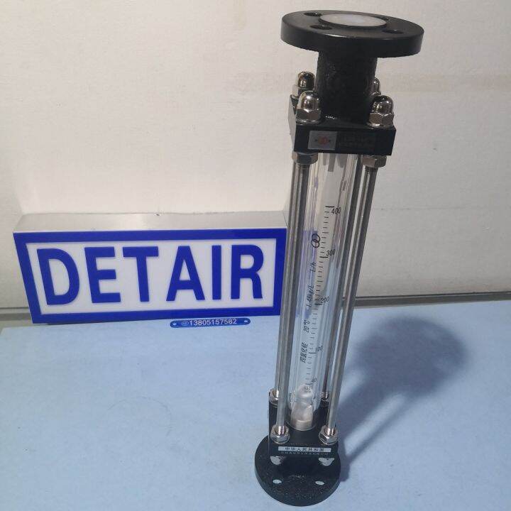 LZB-15 Double-Ring Glass Rotameter DN15 Flange Gas Liquid Glass Tube ...