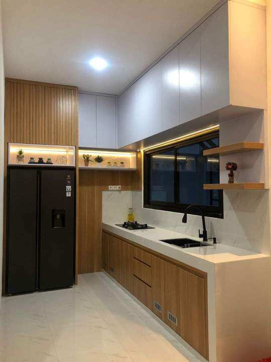 kitchen set minimalis hpl custom | Lazada Indonesia