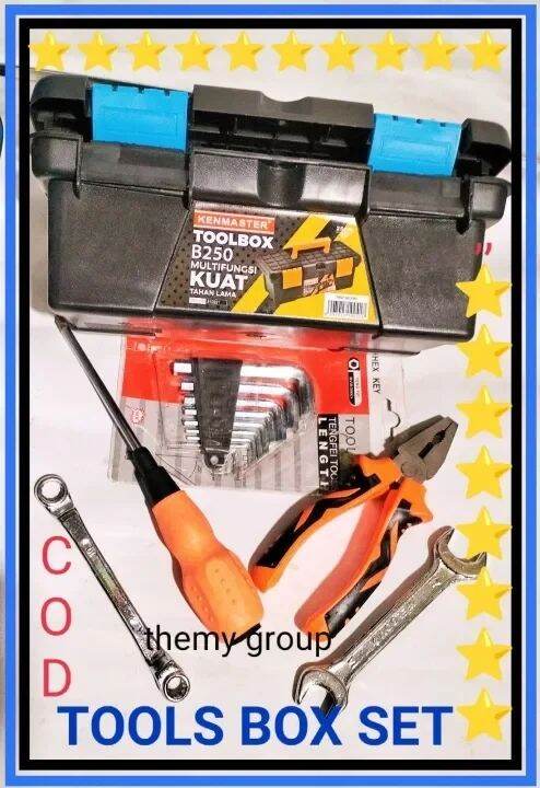 PAKET TOOLS BOX KOMPLIT/ALAT SERVIS | Lazada Indonesia