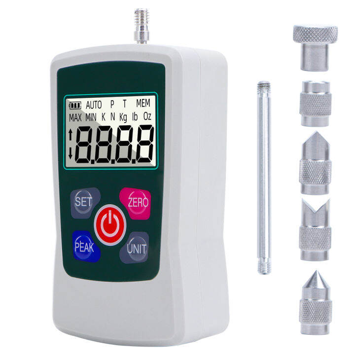 500N Digital Force Gauge Dynamometer Portable Tensile Machine Pull Push ...
