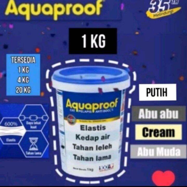 Aquaproof 1 Kg Waterproofing Aquaproof Abu Putih Hitam 1kg | Lazada ...