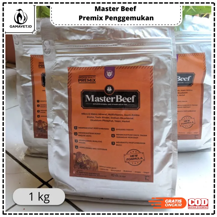 Master Beef Premix Premium Untuk Penggemukan Sapi Kambing Domba ...