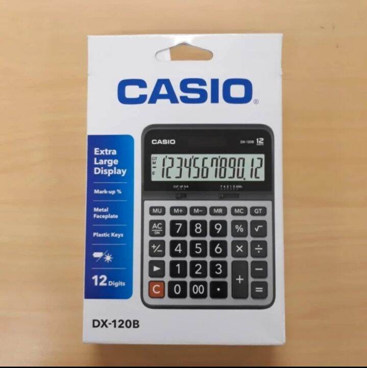 CASIO KALKULATOR DX 120 B EXTRA LARGE DISPLAY | Lazada Indonesia