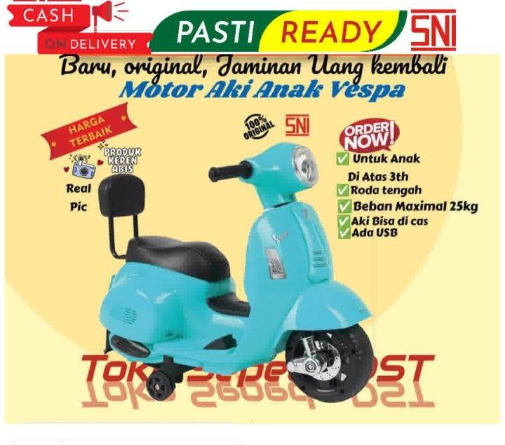 Motor Mainan Anak/Motor Vespa Mini Anak/PMB M788 | Lazada Indonesia
